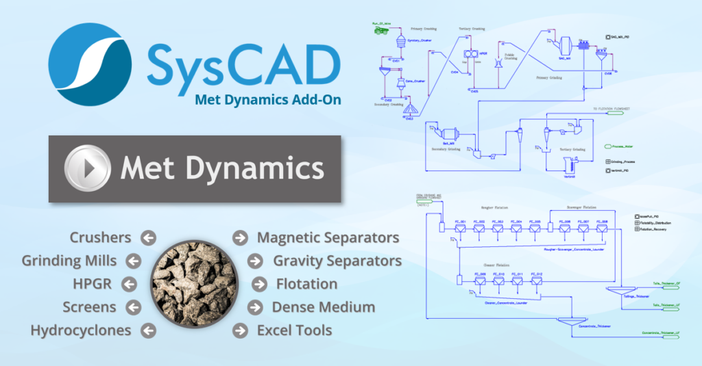 Met Dynamics Add-On for Mineral Processing - SysCAD